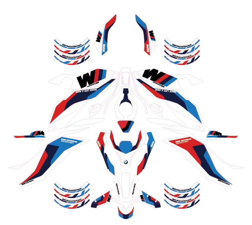 BMW F900XR Graphic Decal Sticker Kit (1-1.M) – GRID Performance