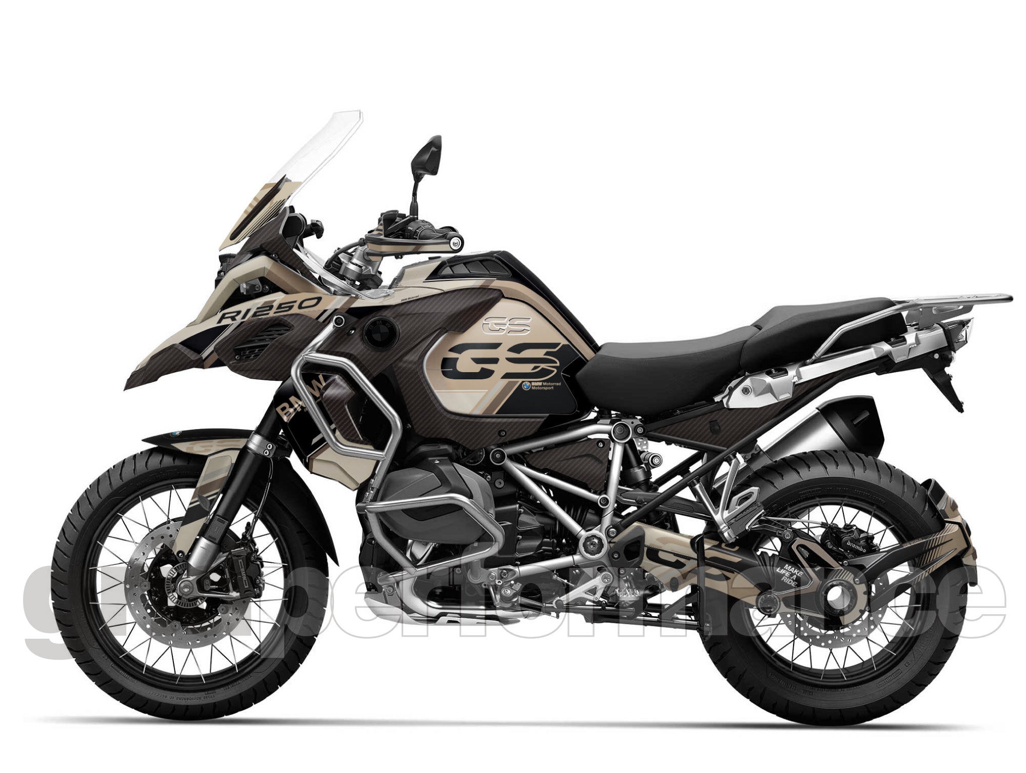 R1250GS R1200GS ADV Adventure Graphic Full Decal Vinyl Kit (1-4) – GRID ...