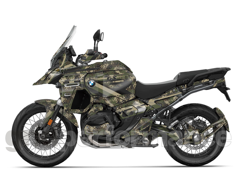 BMW R1300GS ADV Adventure Graphic Decal Sticker Kit (2-2.Tactical Camo ...