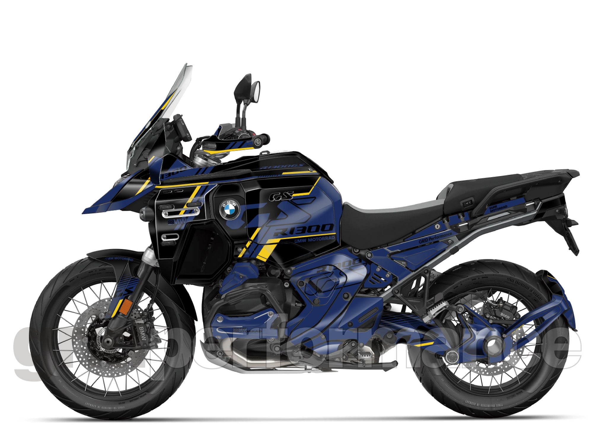 BMW R1300GS ADV Adventure Graphic Decal Sticker Kit (3-4.DSL) – GRID ...