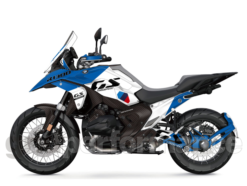BMW R1300GS Custom Vinyl Graphic Decal Kit (2-2.Trophy Blue) – GRID ...