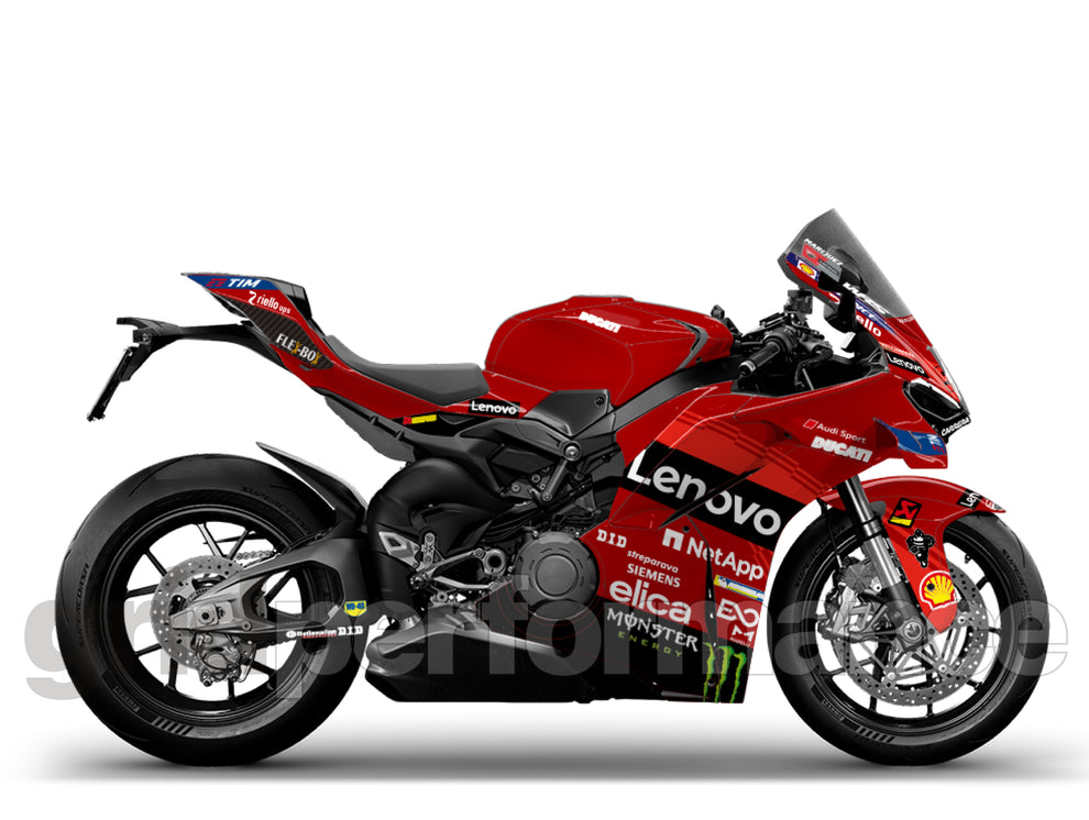 Ducati Panigale V4 S Custom Vinyl Graphic Decal Kit (1-1.GP25) – GRID ...